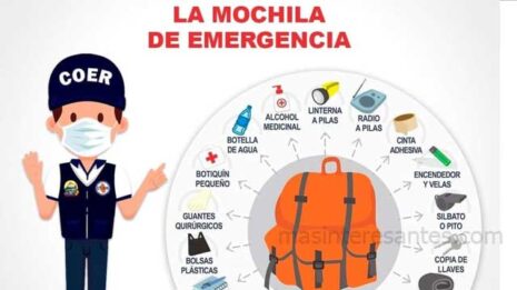 Pintando nuestra mochila de emergencia